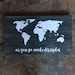 Rustic World Map Wooden Sign - Etsy