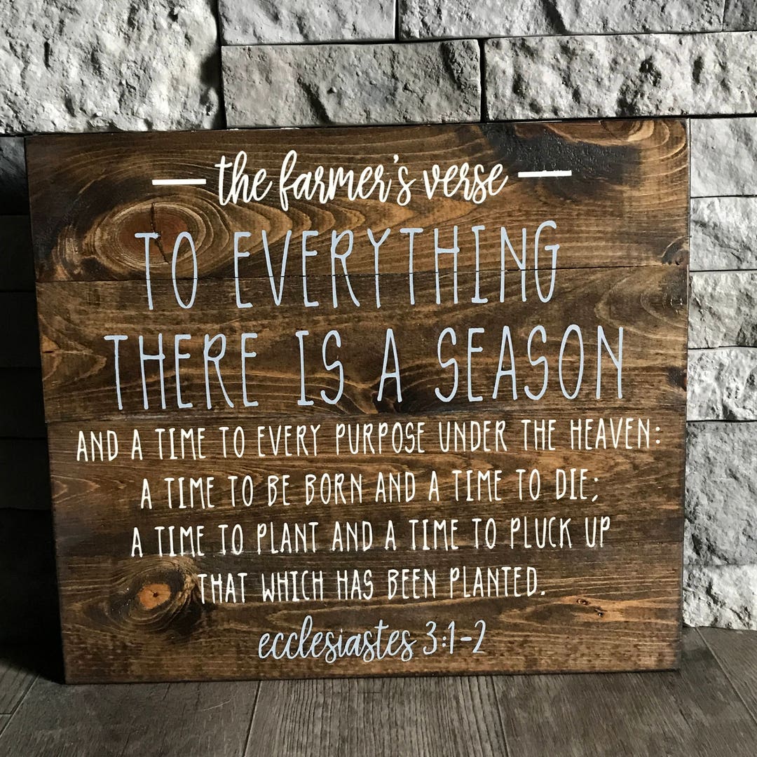 The Farmers Verse Sign, Bible Verse Sign, God Made a Farmer ...