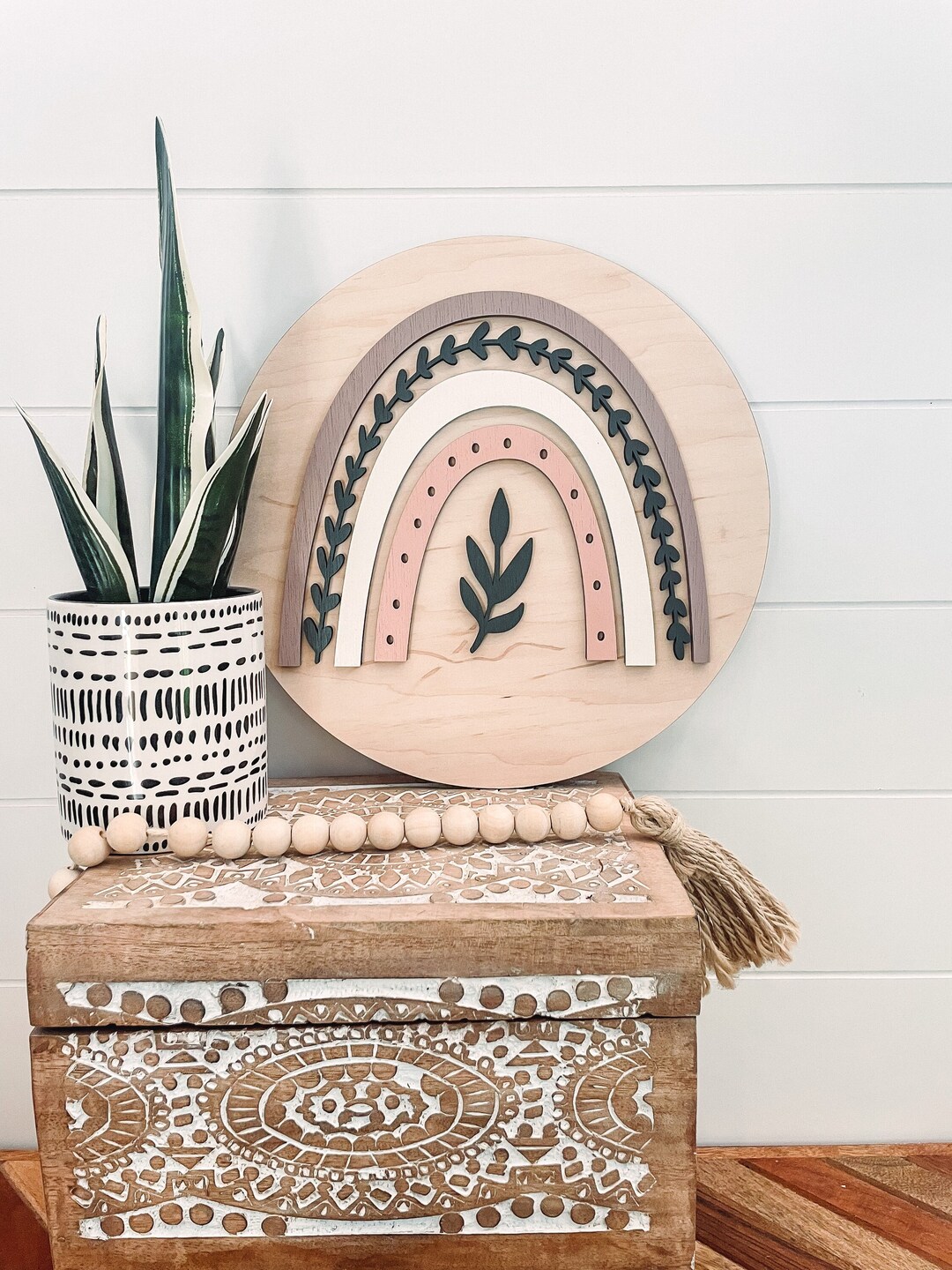 3D Boho Rainbow Nursery Sign, Laser Cut Nursery Sign, Baby Room Sign ...