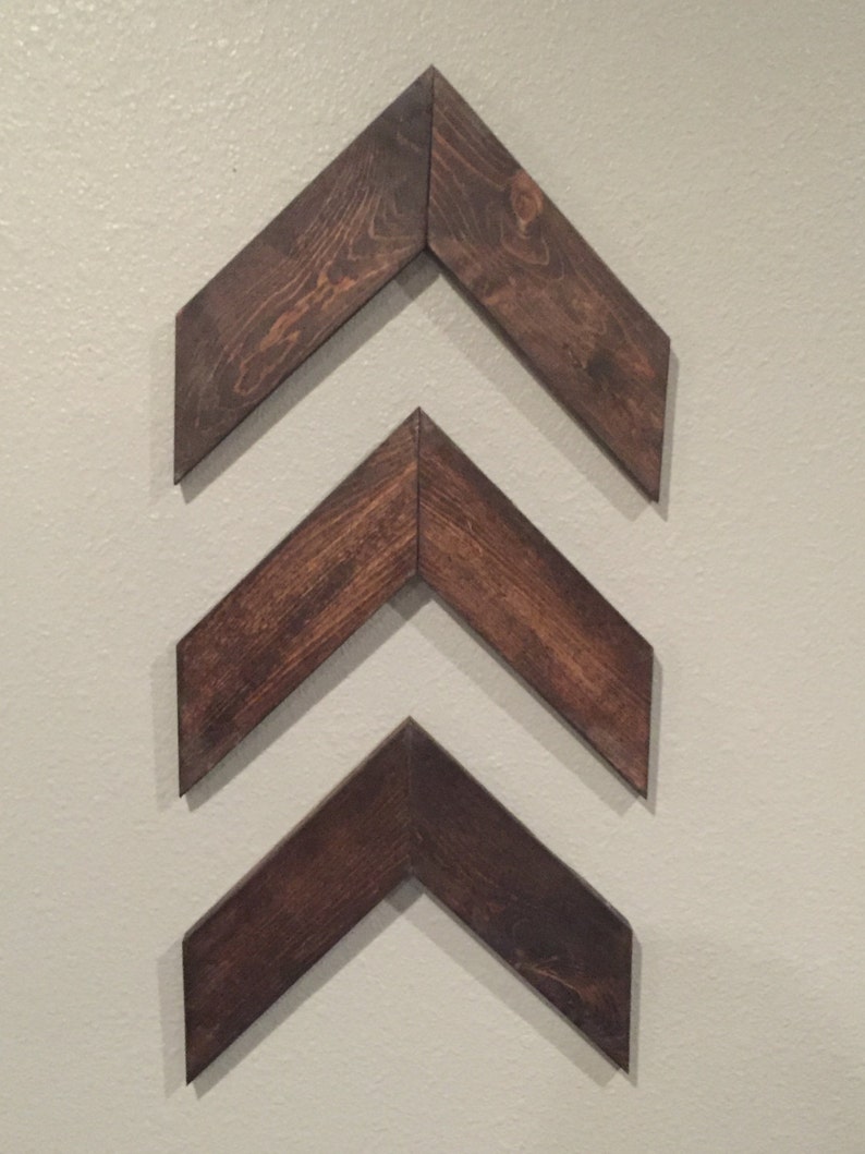 Rustic Wooden Arrows Set of 3 Rustic Chevron Arrows | Etsy