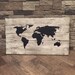 Rustic World Map Wooden Sign - Etsy