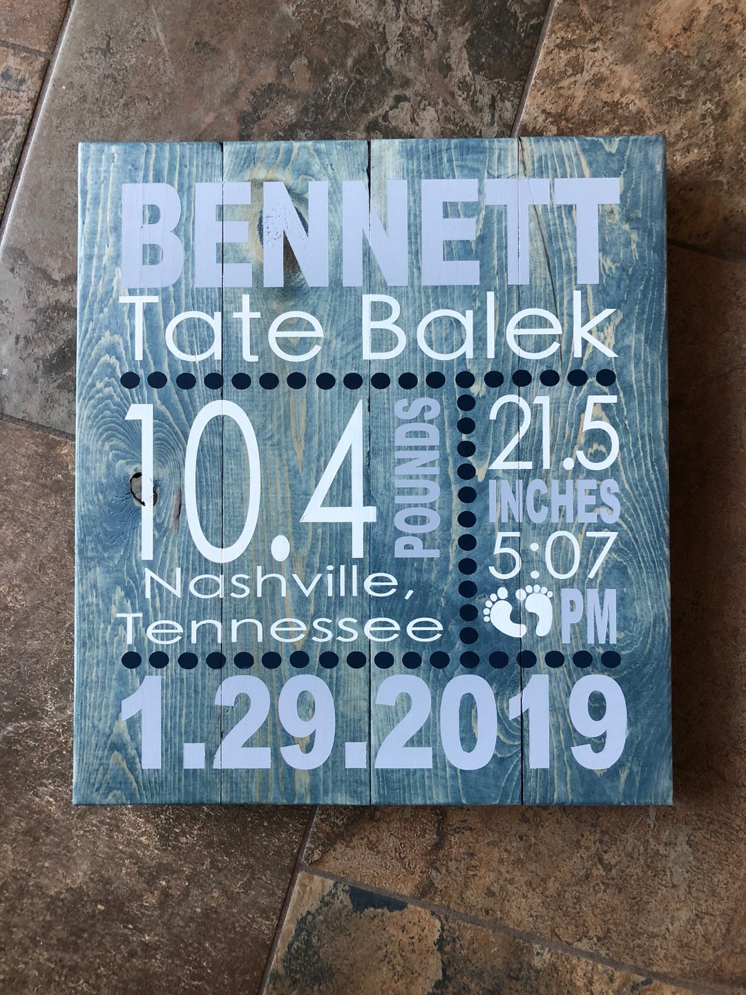 Birth Stats Wood Sign, Birth Announcement Sign, Baby Wooden Sign, Birth ...