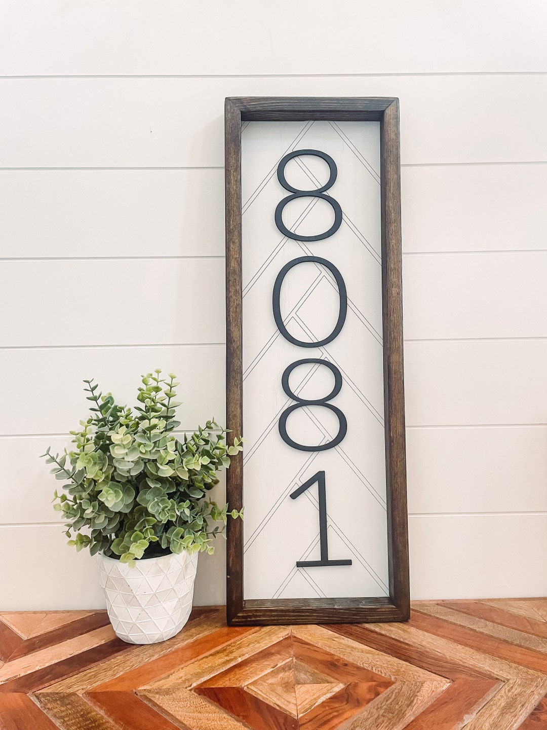 Address Sign, 3D Address Sign, Housewarming Present, Wooden Address ...