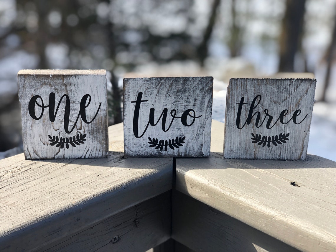 Wooden Table Numbers Wedding Decor Table Numbers Wedding | Etsy