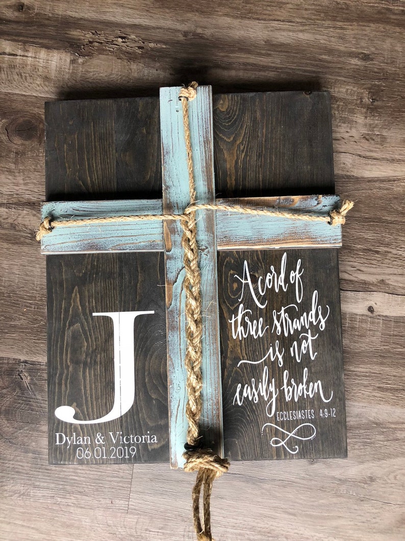 A Cord of Three Strands Sign, A Cord of 3 Strands, Ecclesiastes 4:9-12 ...