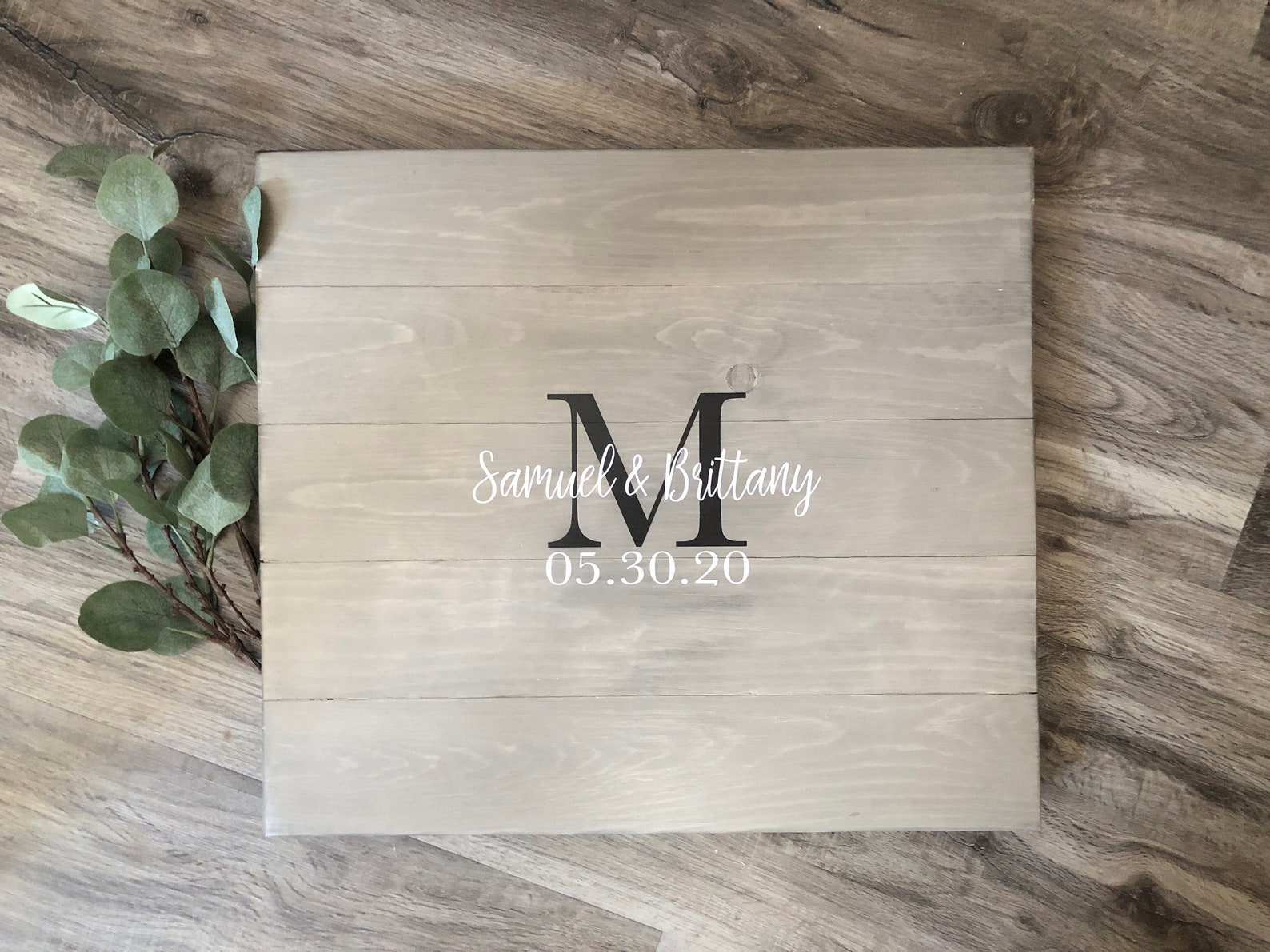 Wedding Guest Book Sign Monogram Guestbook Guest Book - Etsy