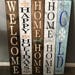 Reversible Winter Sign, Welcome Sign, Reversible Holiday Sign ...