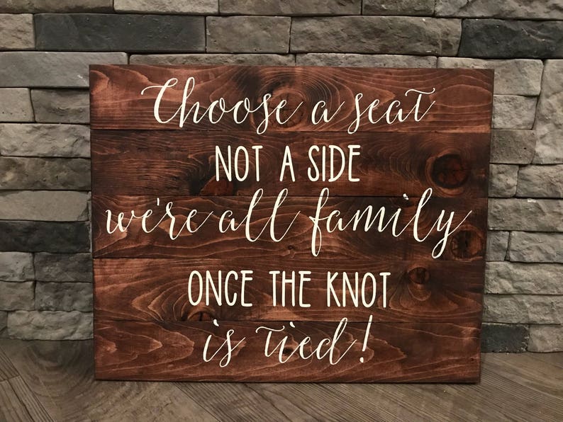 Wedding Seating Sign, Wedding Decor, Wedding Ceremony Sign, Wedding ...