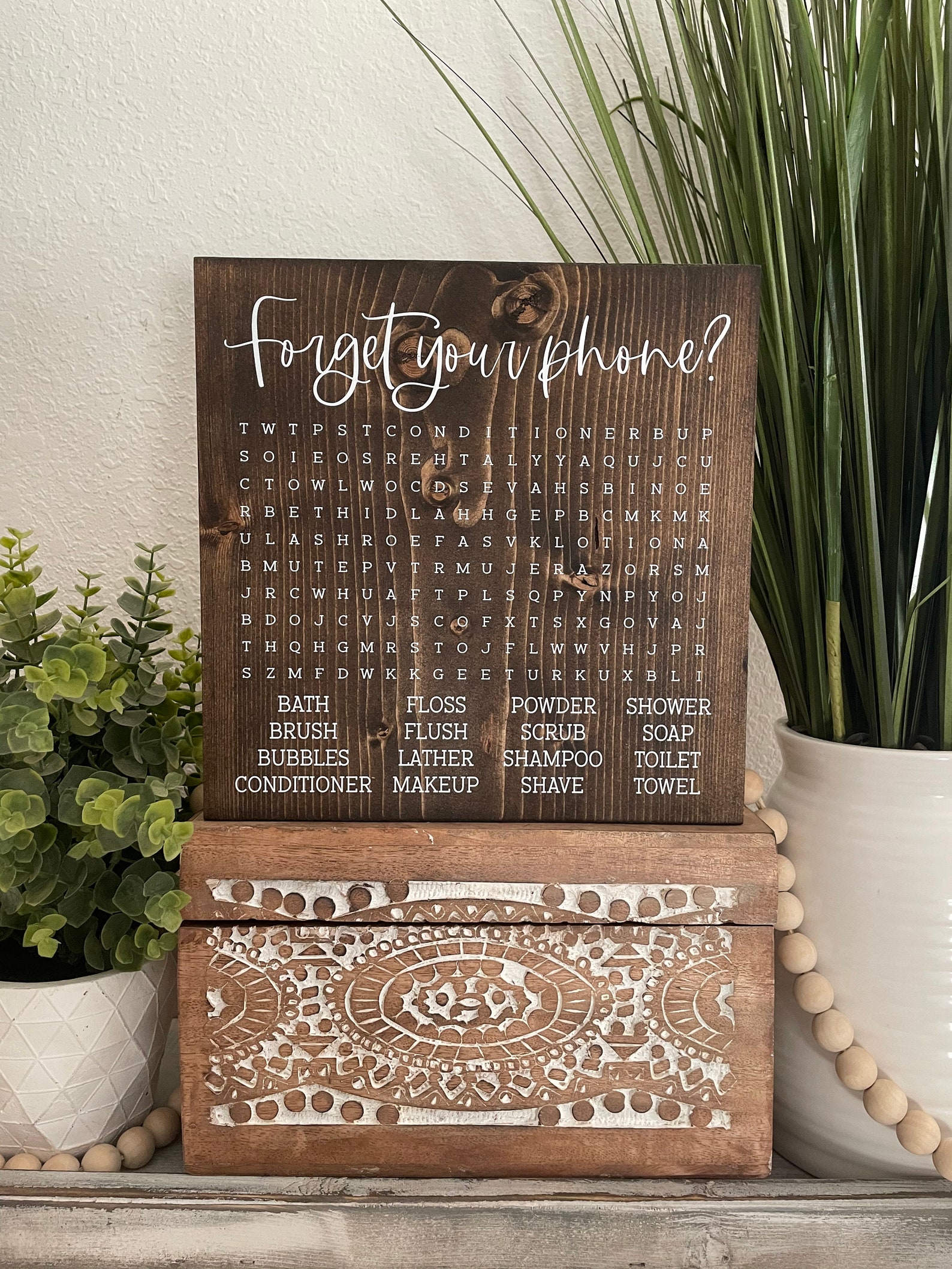 Mini Bathroom Sign Small Bathroom Sign Funny Bathroom Sign - Etsy