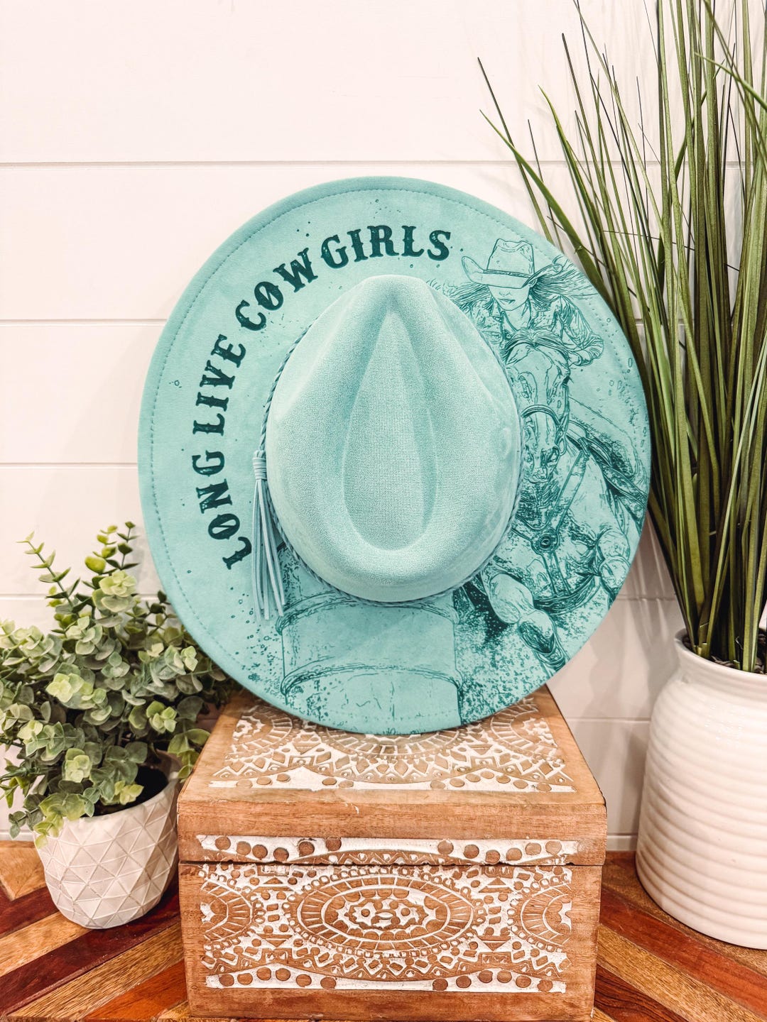 Barrel Racing Hat, Long Live Cowgirls Hat, Horse Burned Cowboy Hat ...