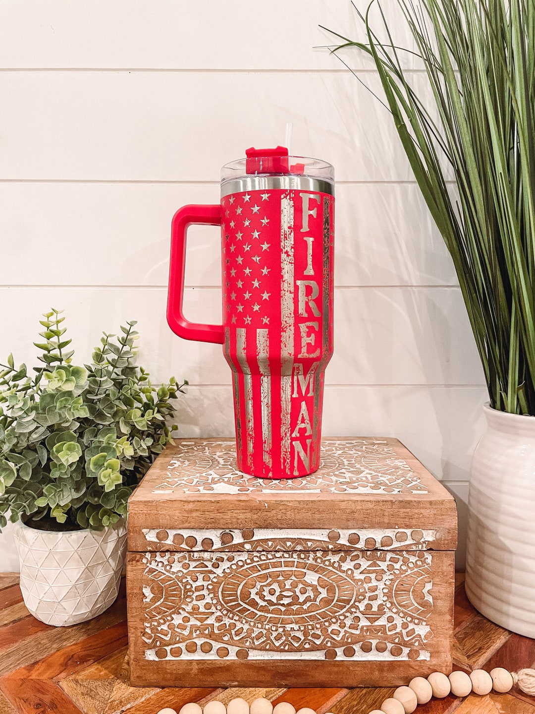 We the People Fireman 40oz Tumbler, Firefighter Gift, Firefighter Mug ...