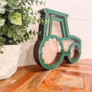 Tractor Piggy Bank, Tractor Coin Bank, Farm Theme Gift, Farm Themed ...