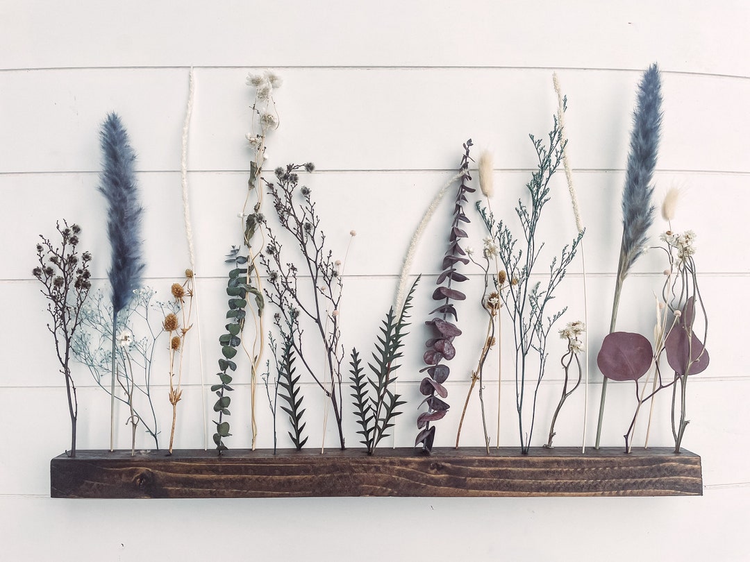 Wooden Flower Bar, Wildflower Decor, Dried Flower Bar, Floral ...