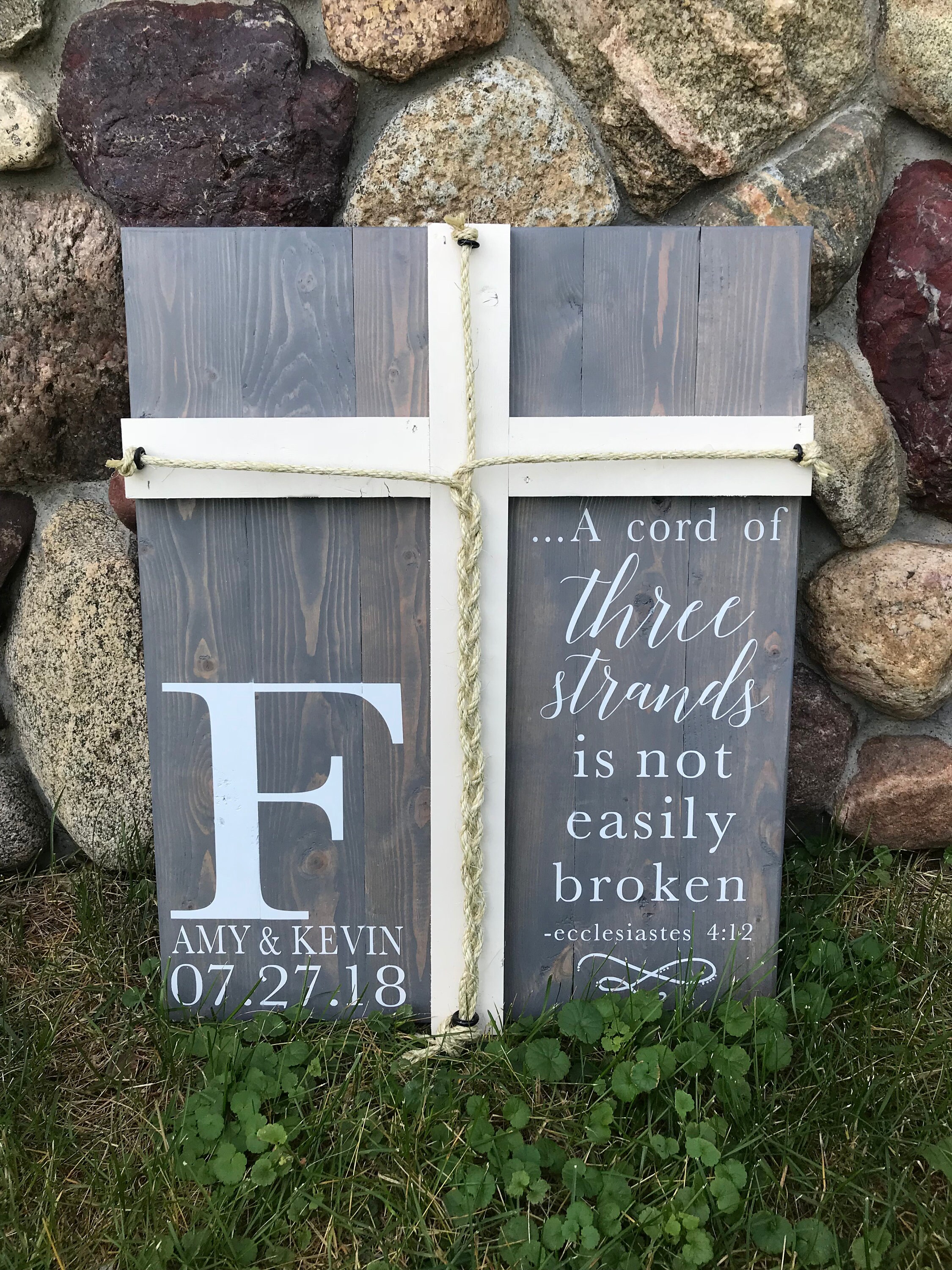 A Cord of Three Strands Sign A Cord of 3 Strands - Etsy