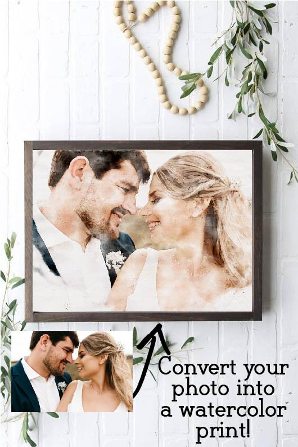 Custom Watercolor Portrait Sign Wedding Portrait Sign - Etsy
