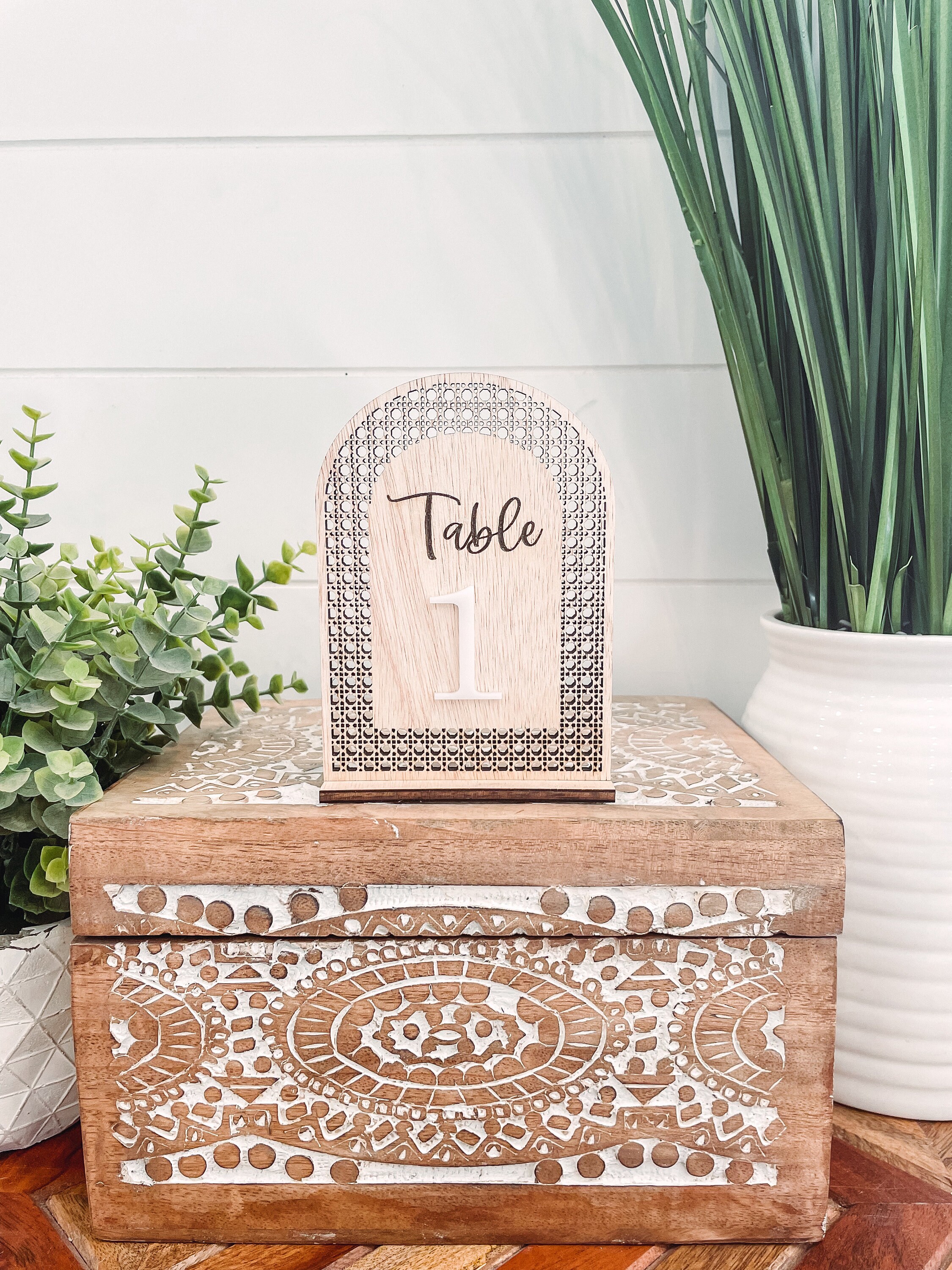 Rattan Table Numbers, Boho Wedding Decor, Boho Table Numbers, Wedding ...