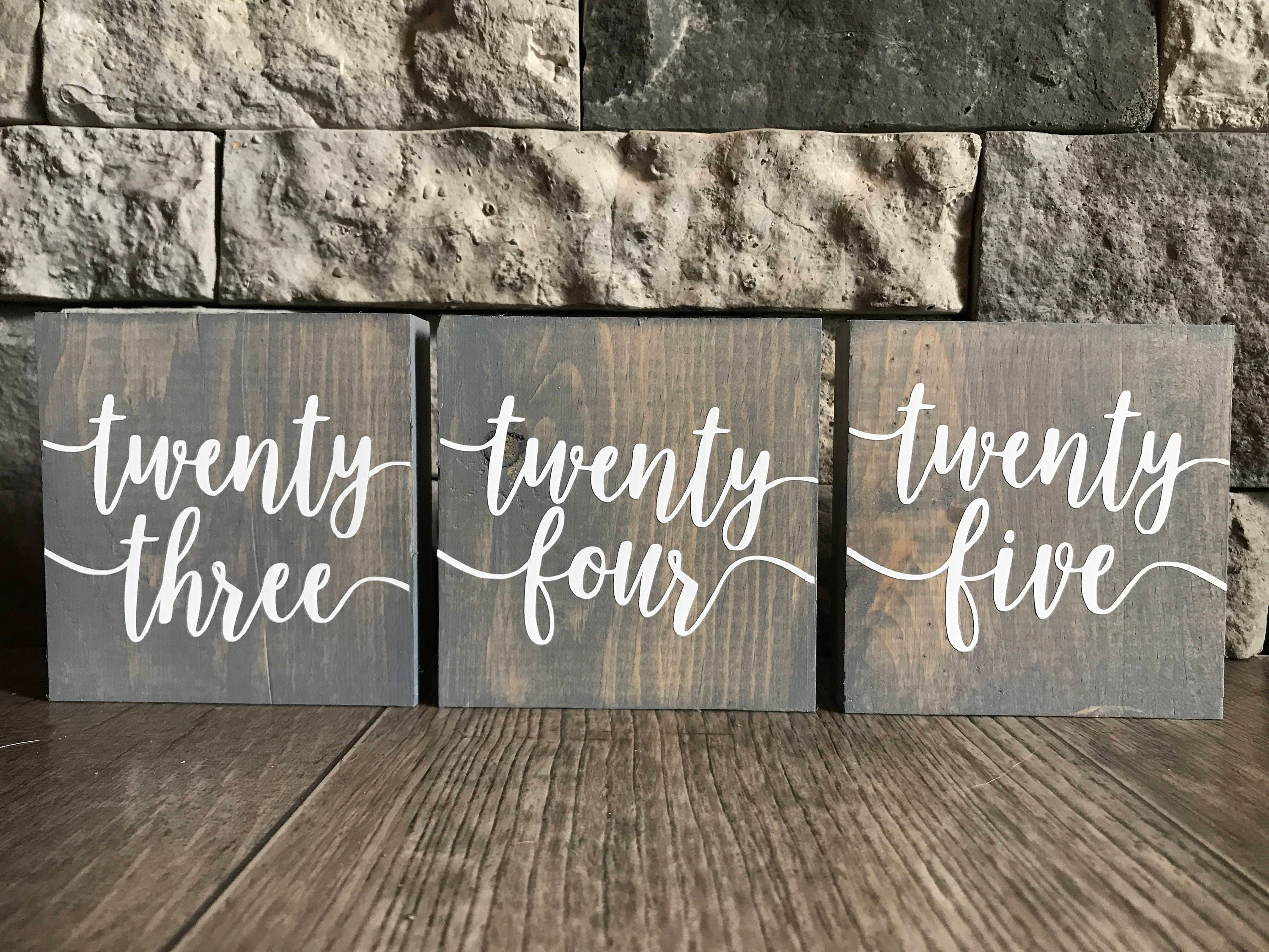 Wooden Table Numbers Wedding Decor Table Numbers Wedding - Etsy