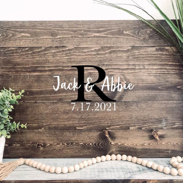 Initial Guest Book - Etsy