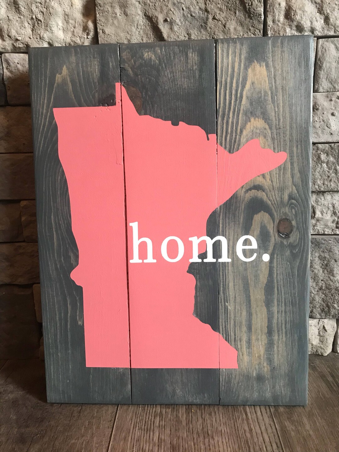 Rustic State Home Wooden Sign - Etsy