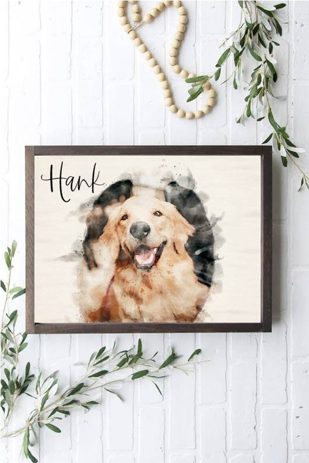 Custom Watercolor Portrait Sign, Wedding Portrait Sign, Watercolor ...
