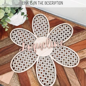 Rattan Letter, Rattan Initial, Rattan Nursery Decor, Boho Decor, Cane ...