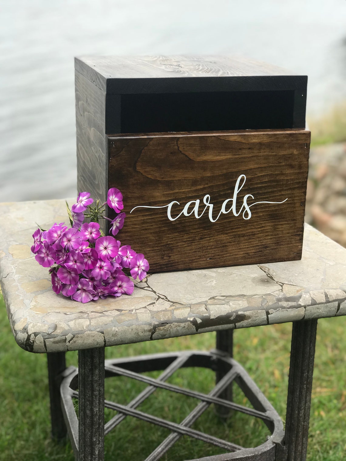 Wooden Card Box Custom Rustic Wedding Box Wooden Card Box - Etsy