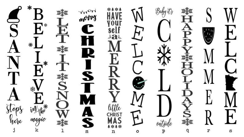 Porch Sign Welcome Sign Holiday Sign Christmas Sign Let It - Etsy
