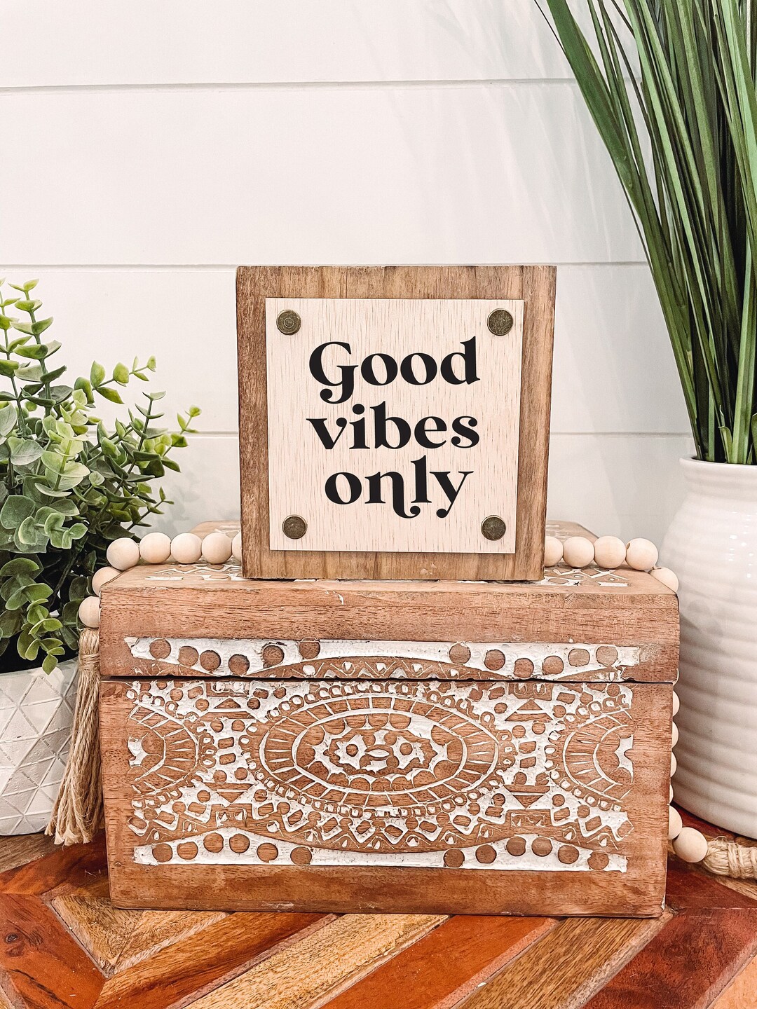 Good Vibes Only Wooden Sign, Unique Wall Decor, Good Vibes Sign ...