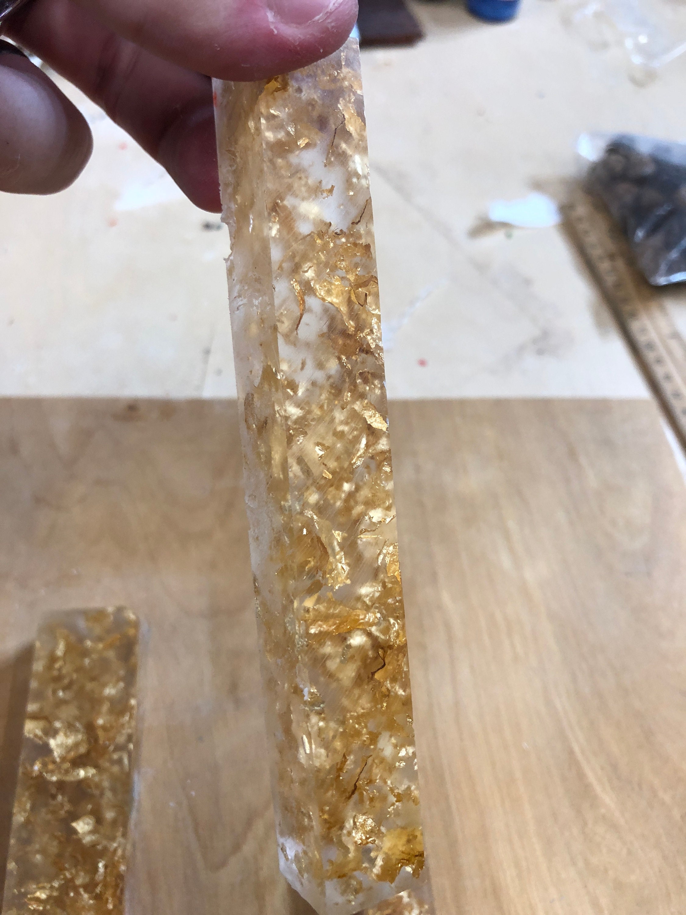 Gold Leaf and Silver Leaf Alumilite Pen Blanks - Etsy