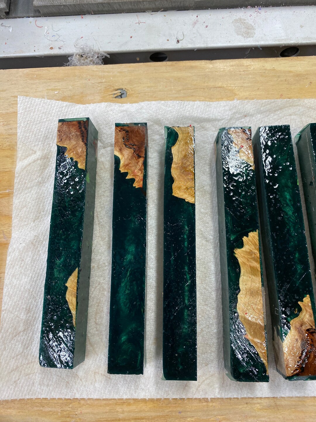 Australian Burl & Alumilite Pen Blanks limited Edition - Etsy