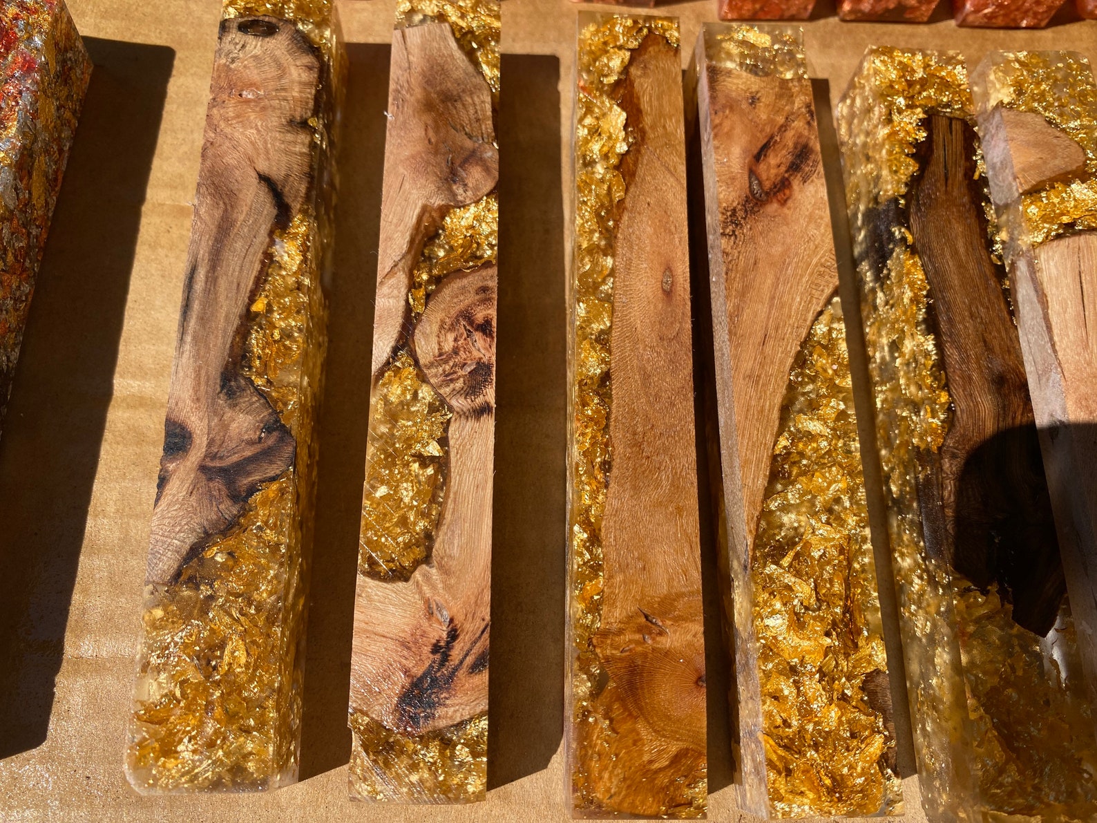 Grapevine&alumilite gold Silver Copper Leaf Worthless Wood - Etsy