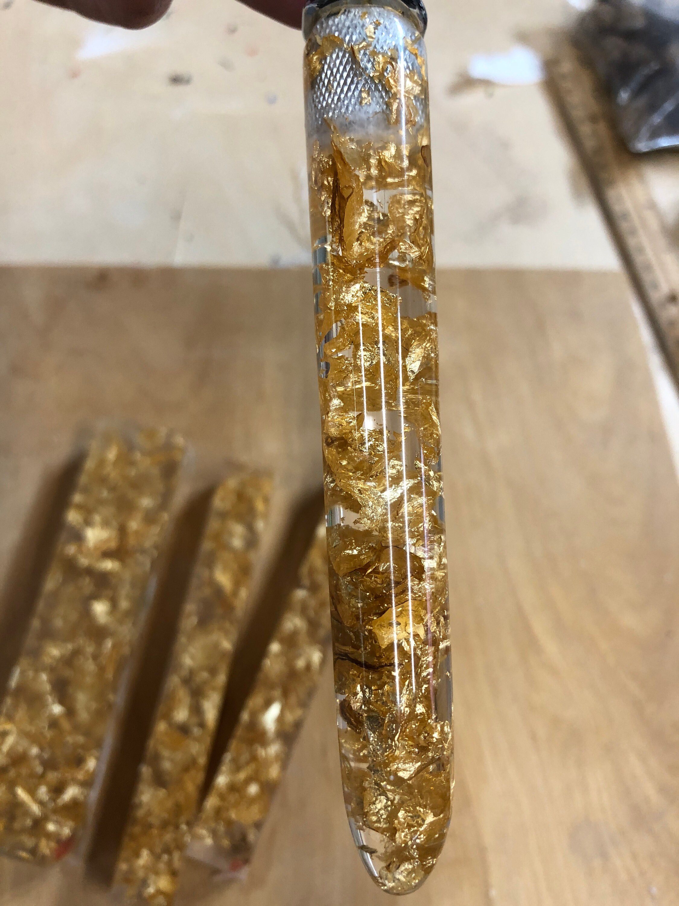 Gold Leaf and Silver Leaf Alumilite Pen Blanks - Etsy
