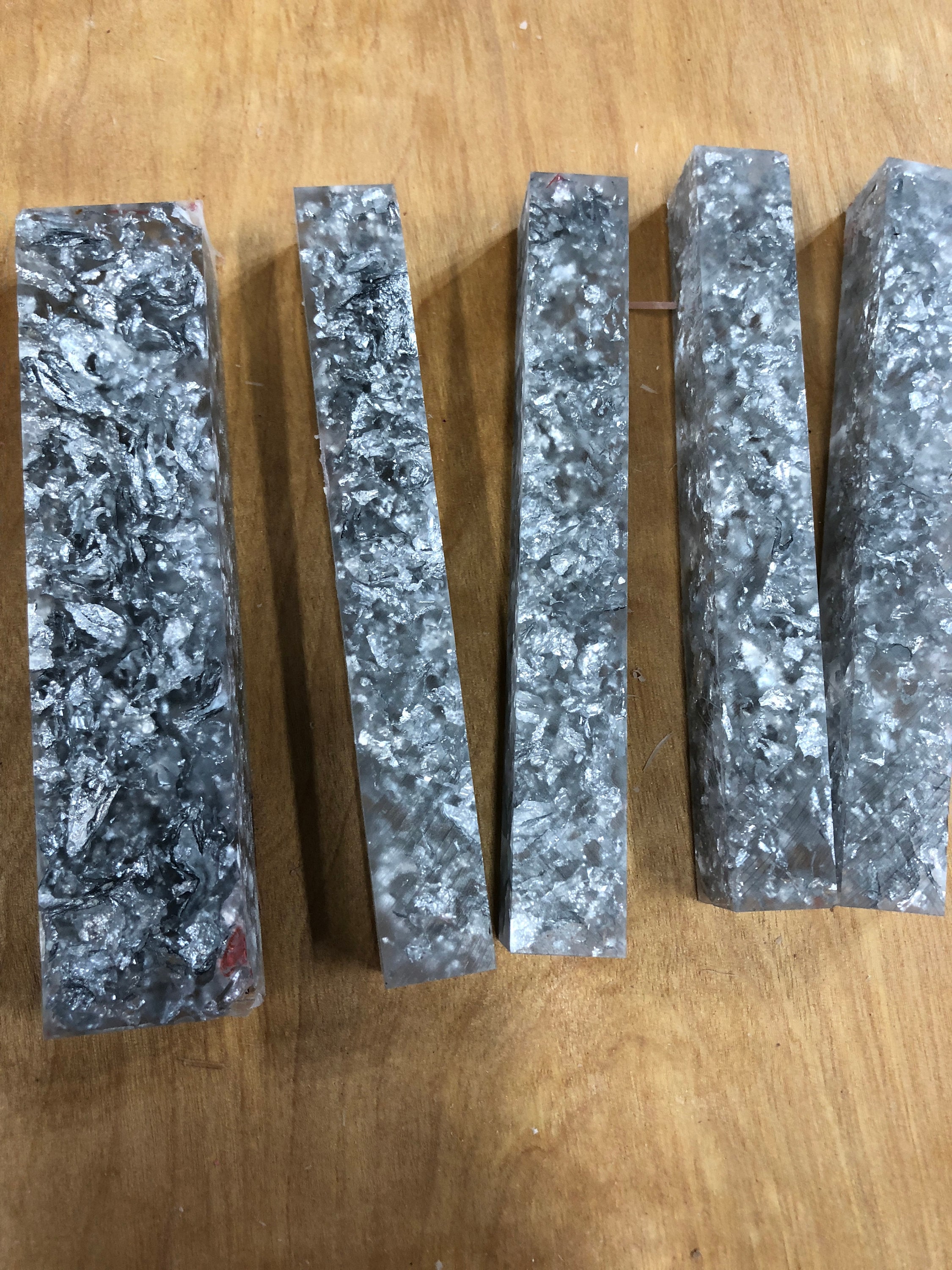 Gold Leaf and Silver Leaf Alumilite Pen Blanks - Etsy