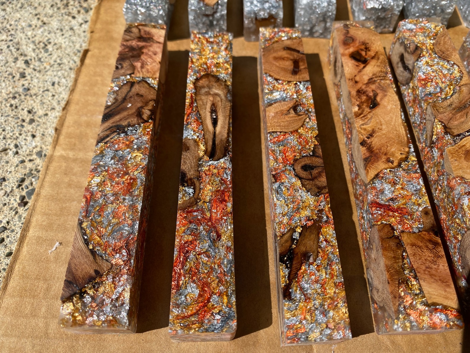 Grapevine&alumilite gold Silver Copper Leaf Worthless Wood - Etsy