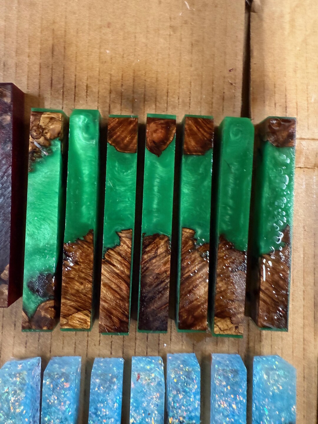Stabilized Maple Burl & Alumilite Pen Blanks limited Edition - Etsy