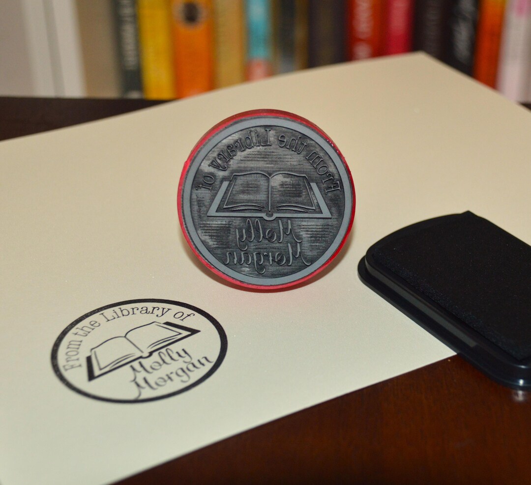 Personal Library Stamp - Etsy