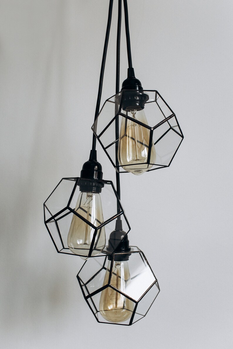 Hanging Lamp Pendant Geometric Lamp Home Decor Loft | Etsy