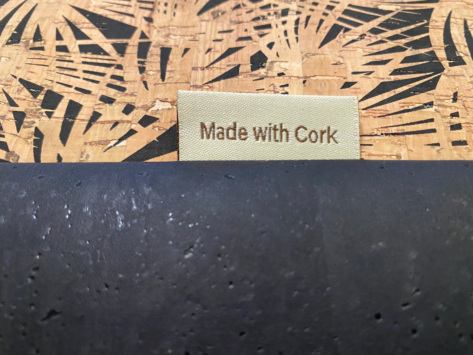 Labels 5 Pack Made With Cork Sew in Label Custom - Etsy