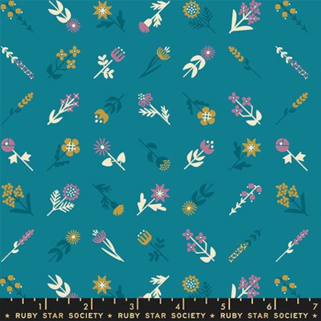 To and Fro by Rashida Coleman Hale | Floret in Oasis | Ruby Star ...