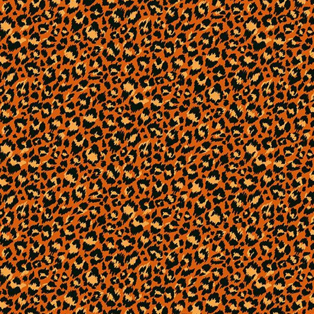 Jewel Tones by Makeower UK | Leopard Orange | Andover Cotton Fabrics ...