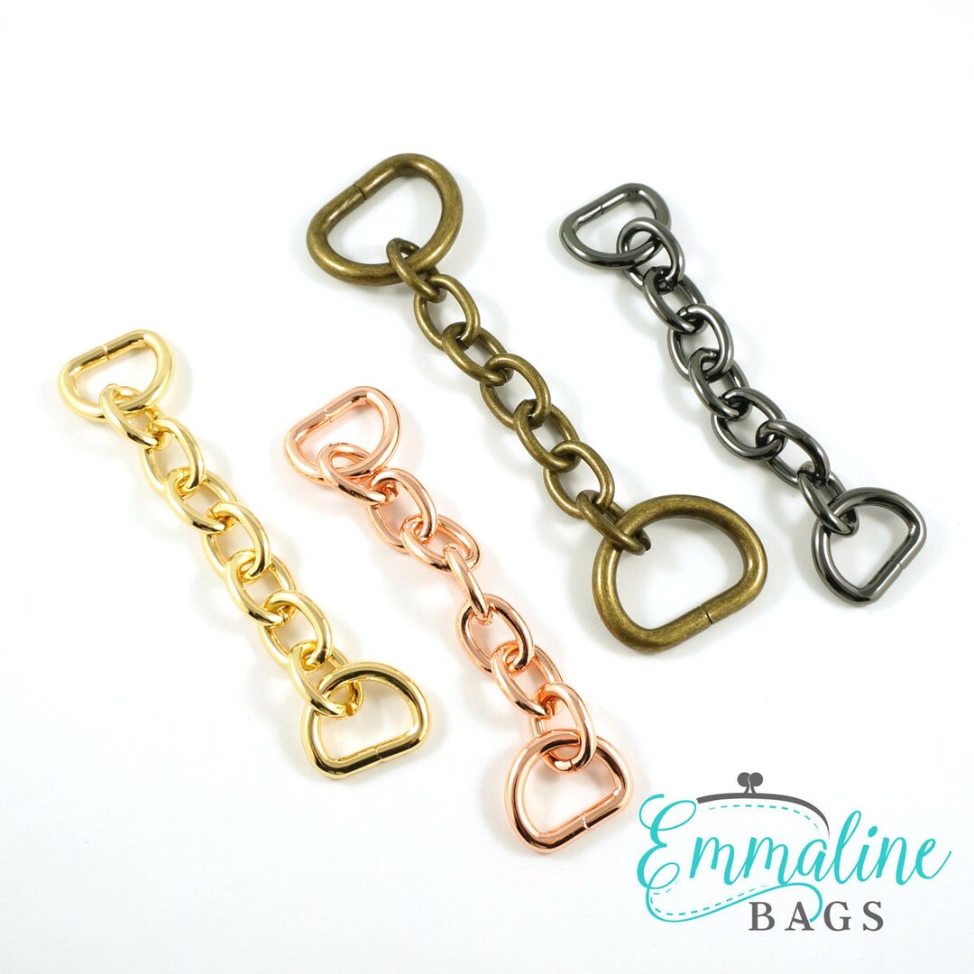 3/4" Chain Strap Connectors - (19mm) | Purse Hardware | Emmaline Brand ...