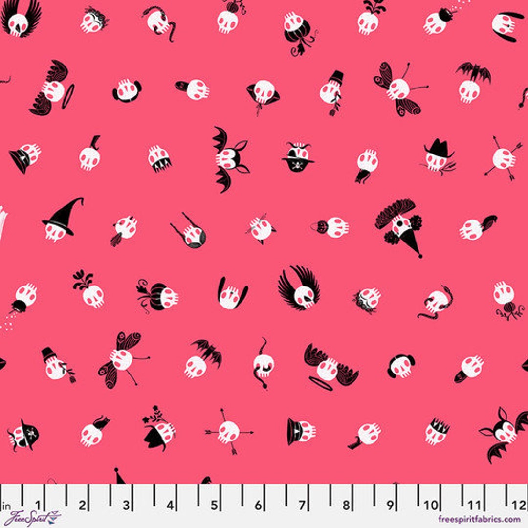 Pretty Creepy by Cori Dantini | Dress up Pink | Free Spirit Cotton ...