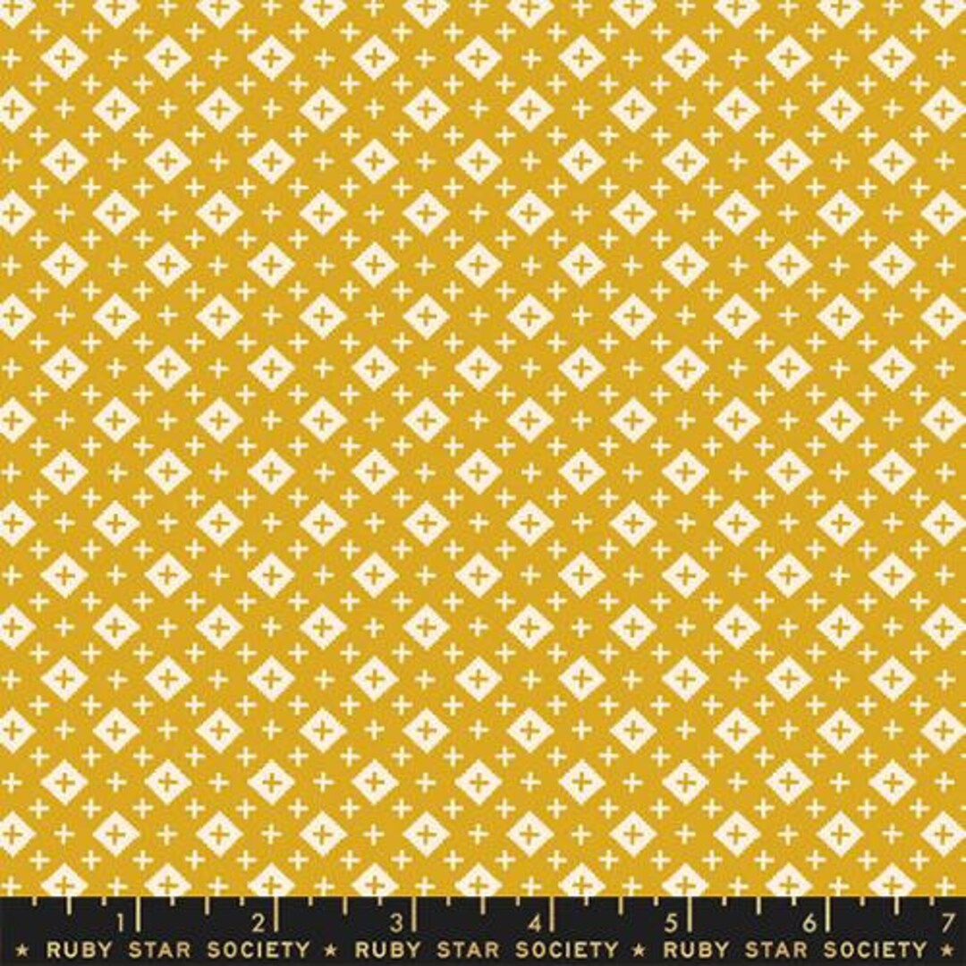 Moonglow by Alexia Abegg Heirloom Star Cactus Ruby Star Society Cotton ...