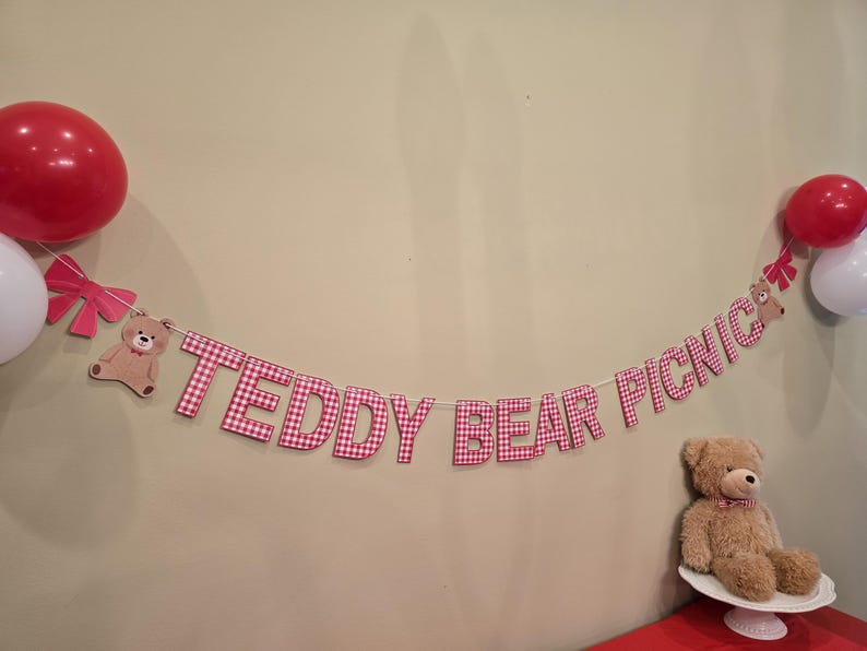 Teddy Bear Picnic- DIY Digital Download Party Banner (kids Party ...