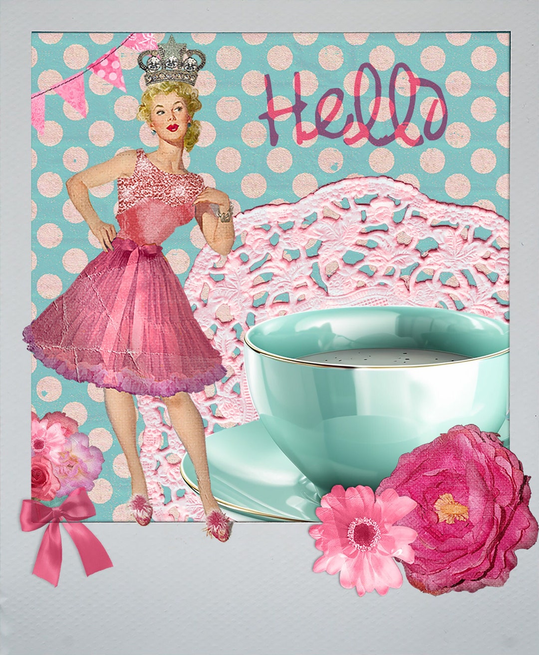 Hello Teacup PNG - Etsy
