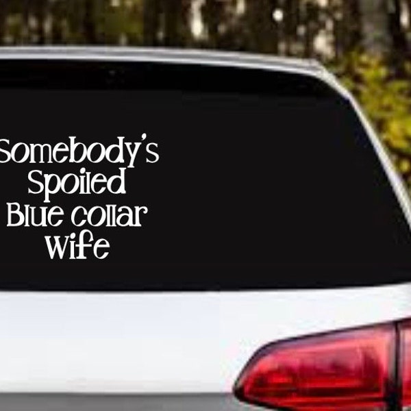 Blue Collar Wife Decal - Etsy
