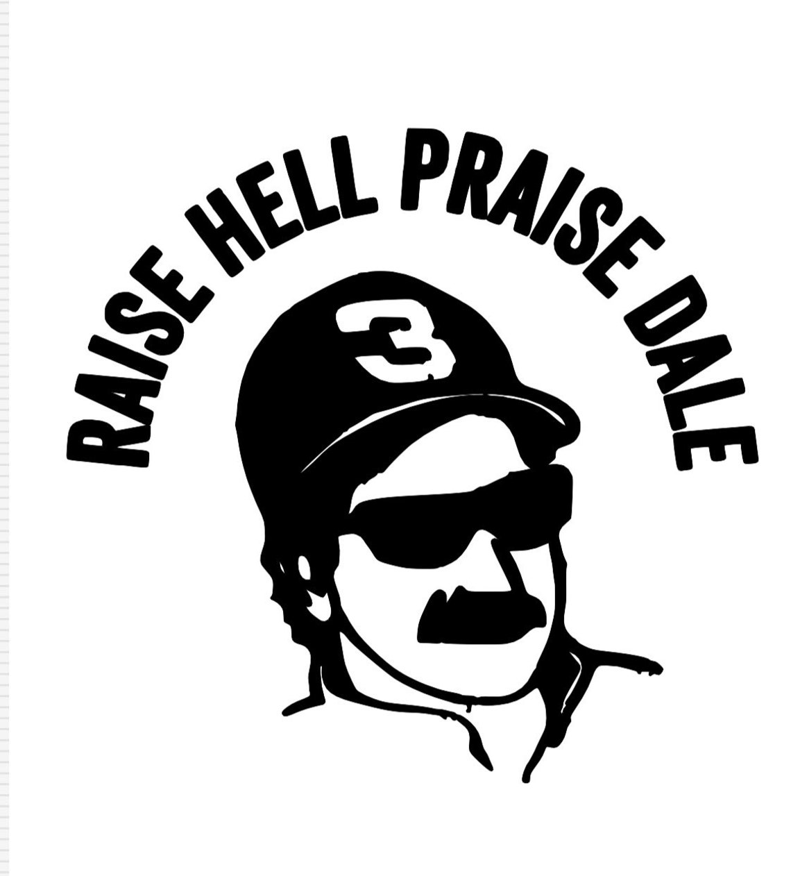 Raise Hell Praise Dale Bumper Sticker- Car Decal- Laptop Sticker ...