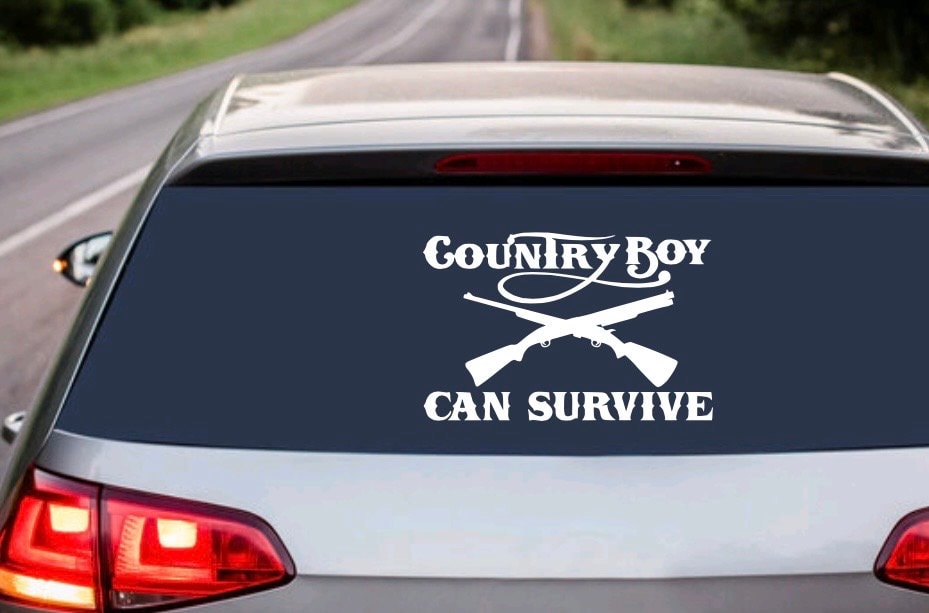 Country Boy Can Survive Decal