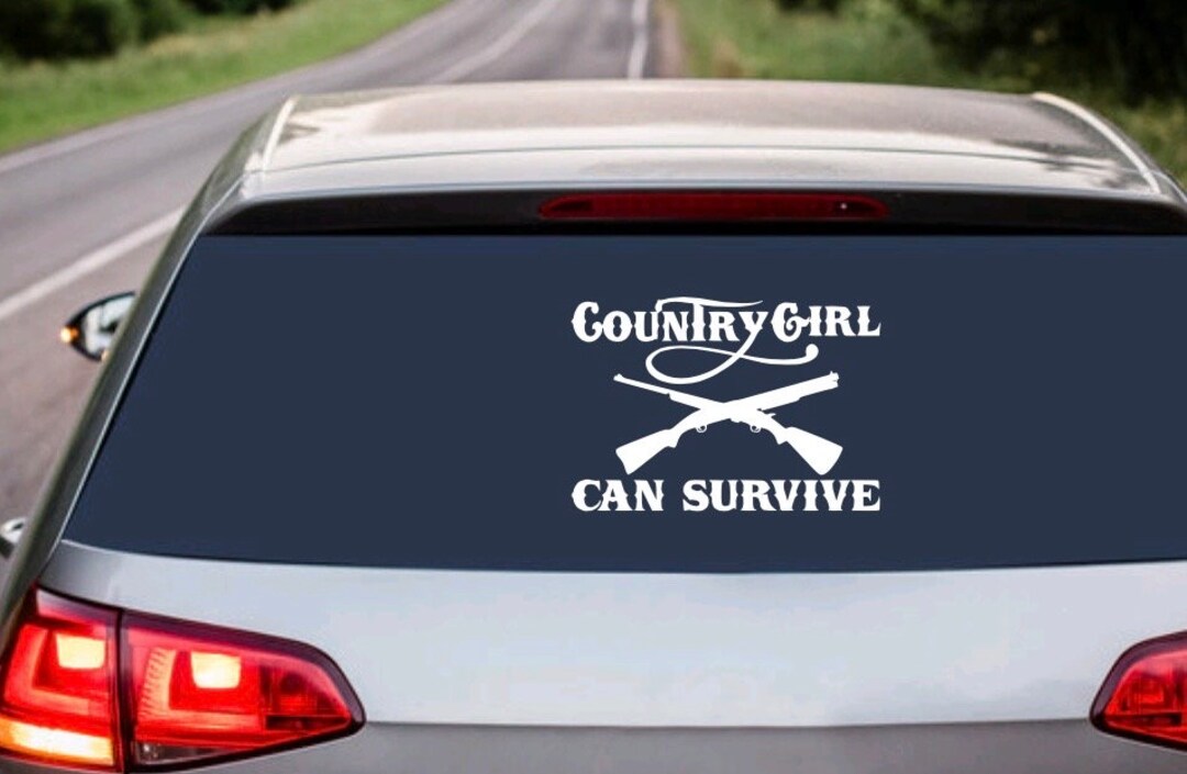 Country Girl Bumper Sticker- Car Decal-laptop Sticker- Tumbler Sticker ...