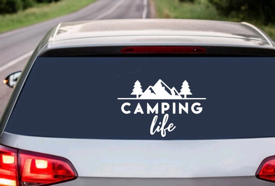 Camping Life Bumper Sticker- Car Decal-laptop Sticker- Tumbler Sticker ...
